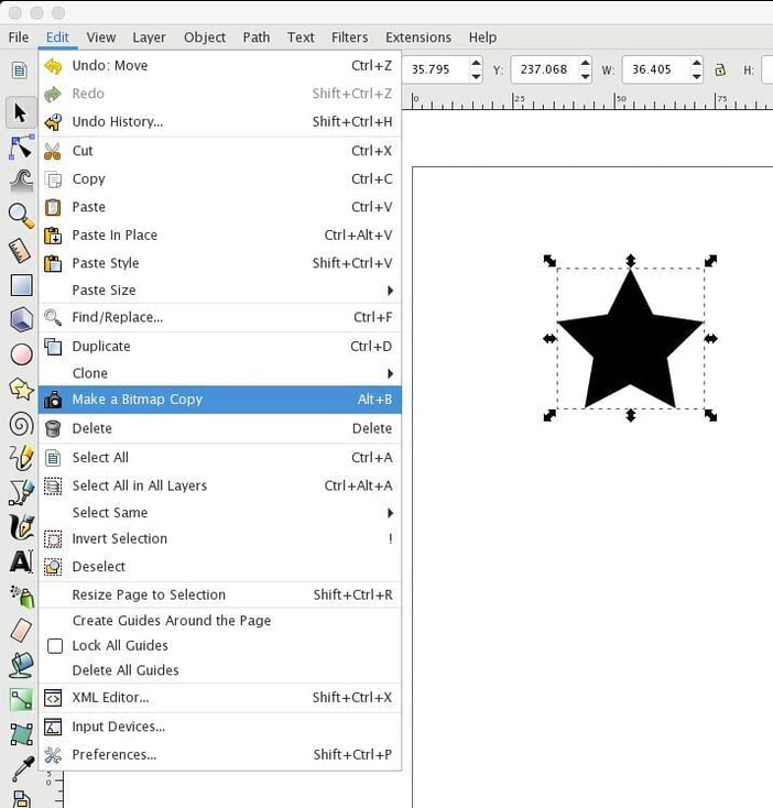 Rasterize Objects (Convert Vector Design to Bitmap)